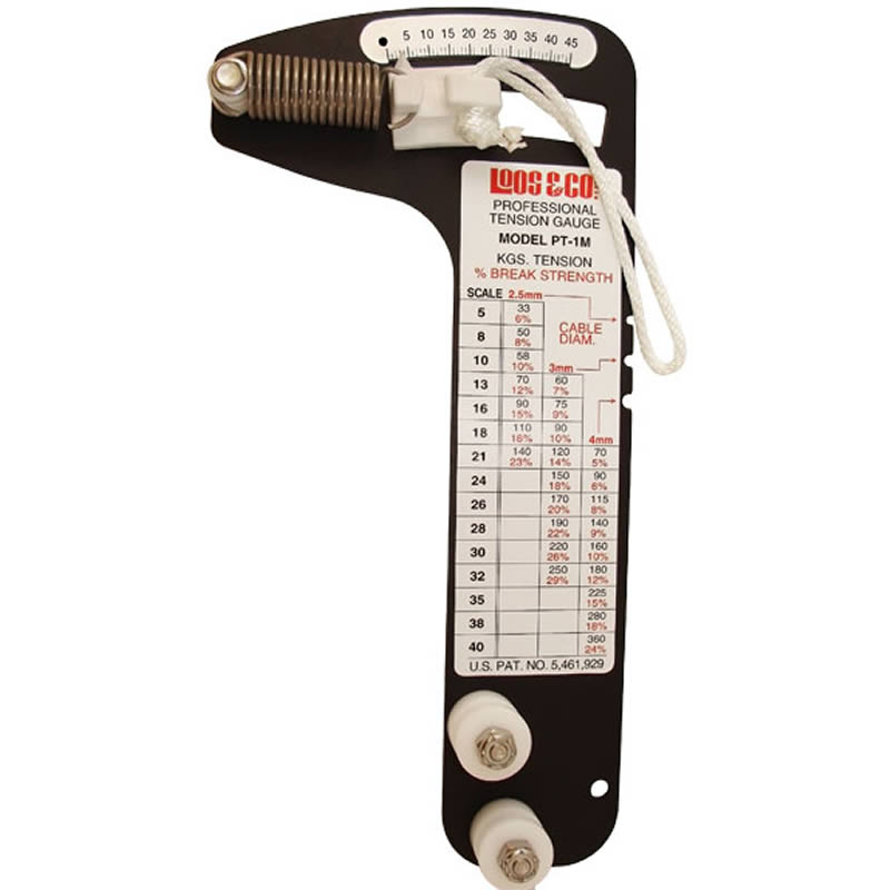 Loos Pro Rig Tension Gauge (2.5-4mm Wire) PT1M Metric UK/European Vers ...